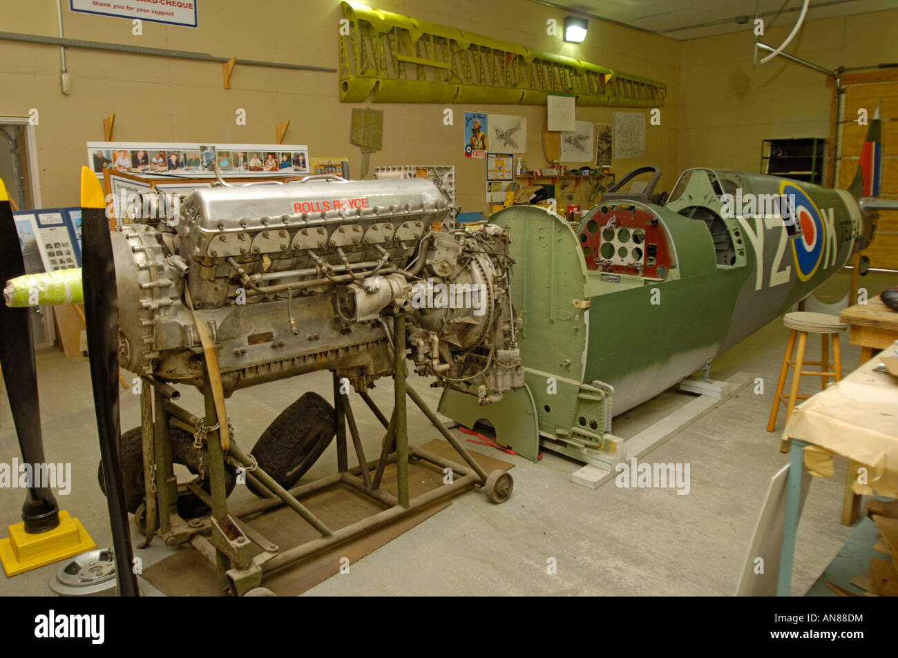 WW2 Spitfire Y2-K (HK304) Restoration Project Comox Air Force Museum BC ...