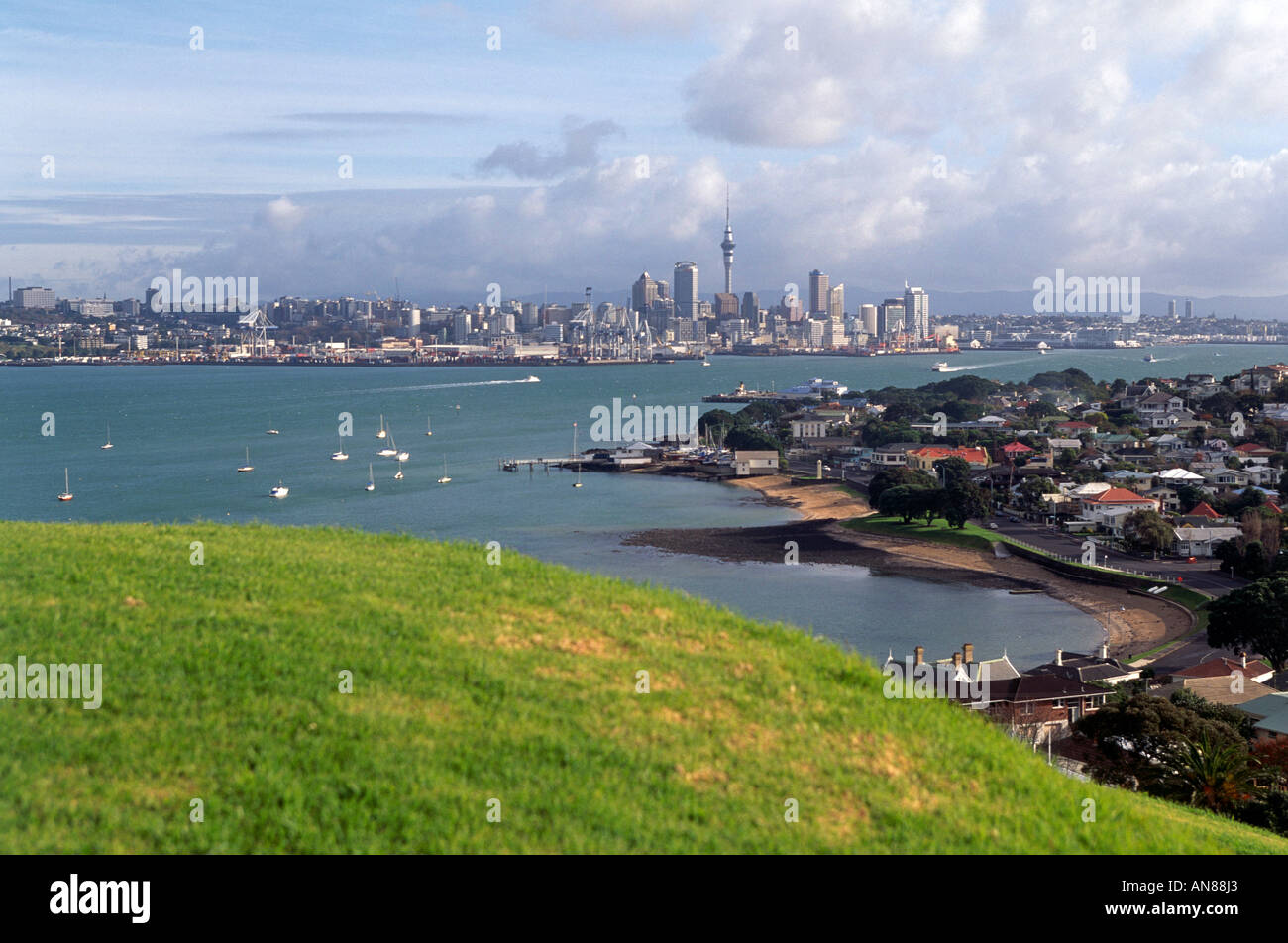 Skyline View from North Head Auckland Stock Photo - Alamy