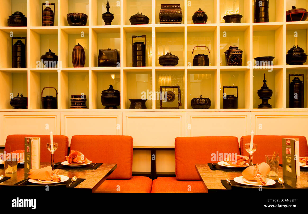 Basil Restaurant, thai restaurant, Bangkok, Thailand Stock Photo - Alamy