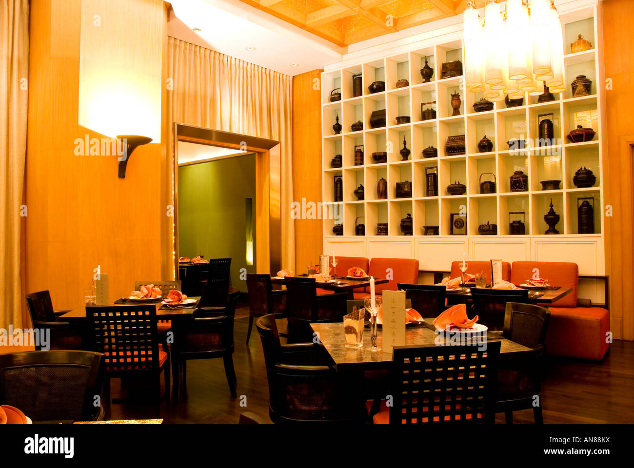 Basil Restaurant, thai restaurant, Bangkok, Thailand Stock Photo - Alamy