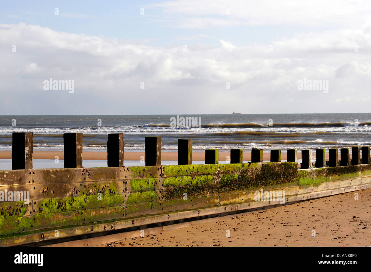 Beach & Sea defences, Aberdeen, Scotland Stock Photo - Alamy
