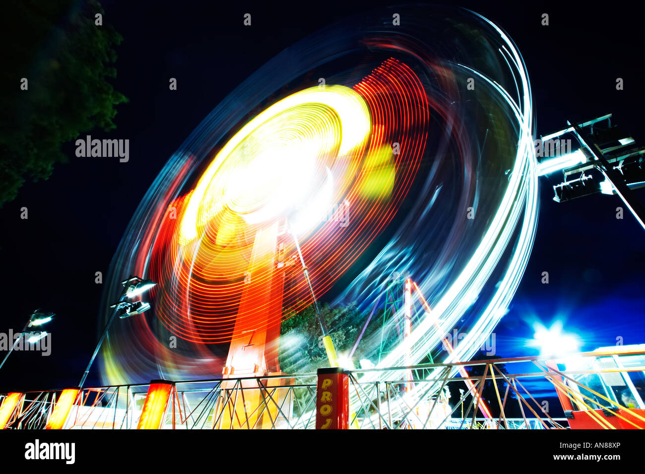 Ride at a county fair Stock Photo - Alamy