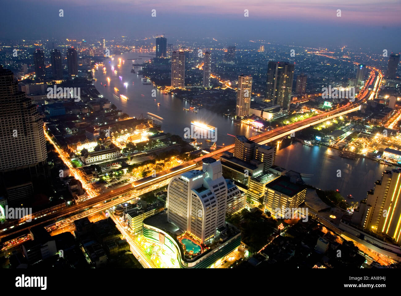Bangkok, aerial view, Thailand Stock Photo - Alamy