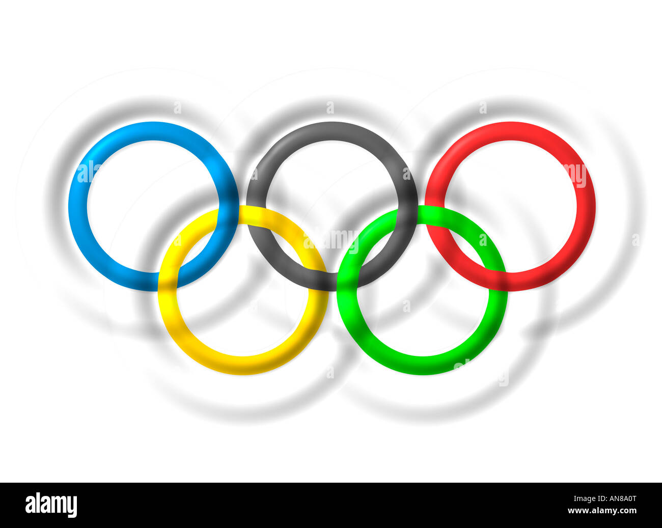 Olympic games Movement flag Stock Photo - Alamy