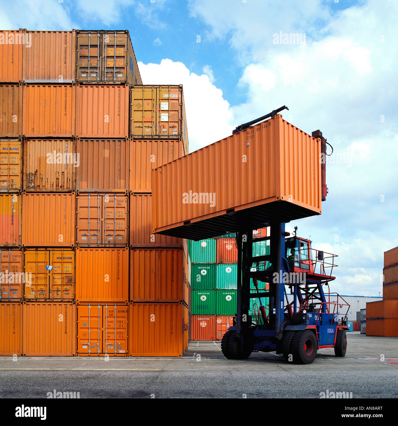 Container place of transshipment hi-res stock photography and images ...