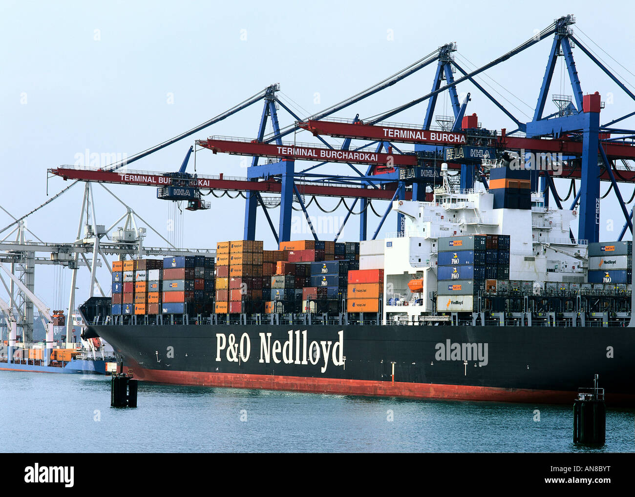 Barge ship loaded stack cargo hi-res stock photography and images - Alamy
