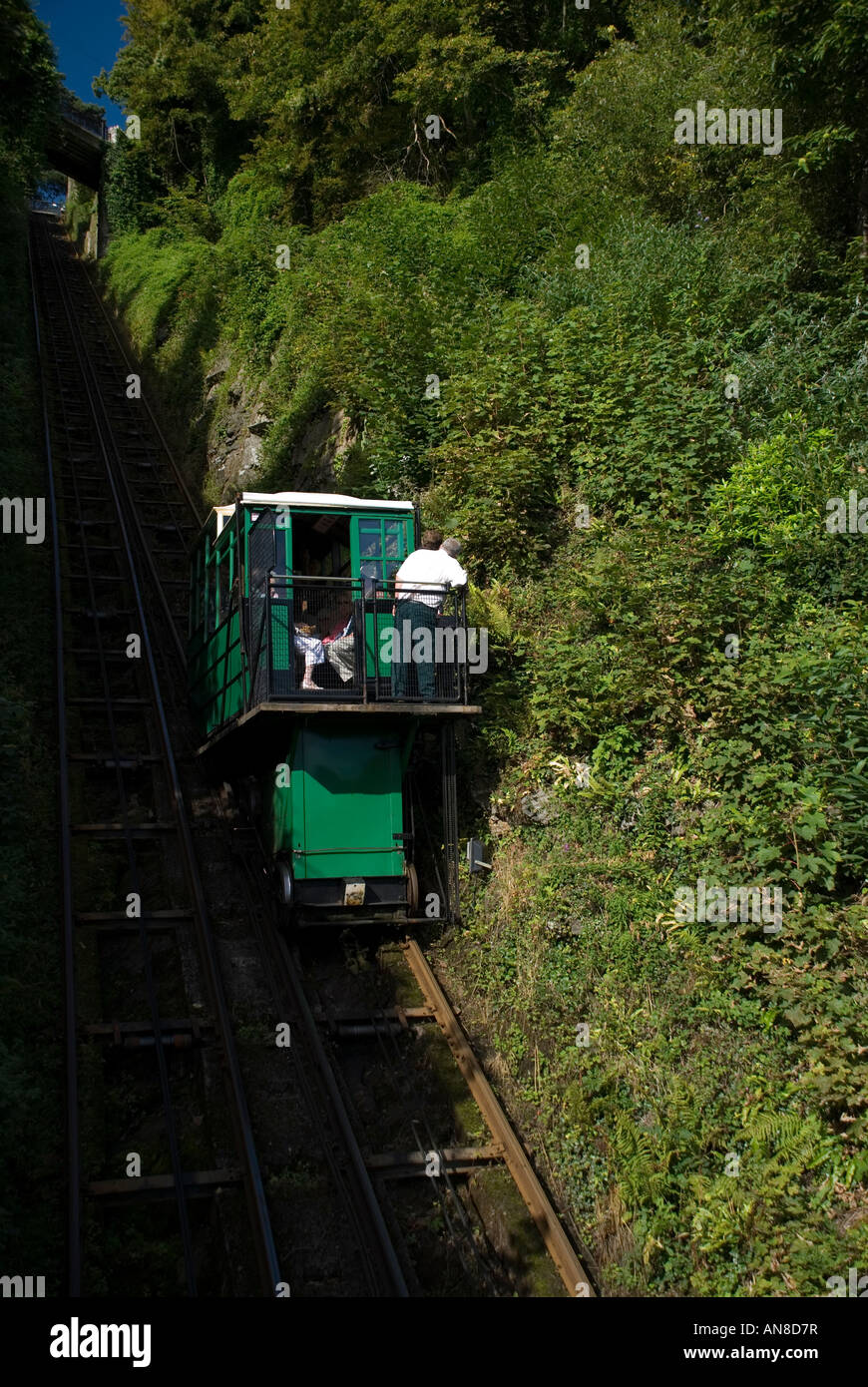 Cliff railway at Lynton Devon Stock Photo - Alamy
