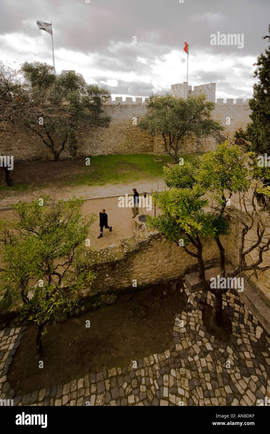 LISBON PORTUGAL Castelo de Sao Jorge St George s Castle a visigoth ...