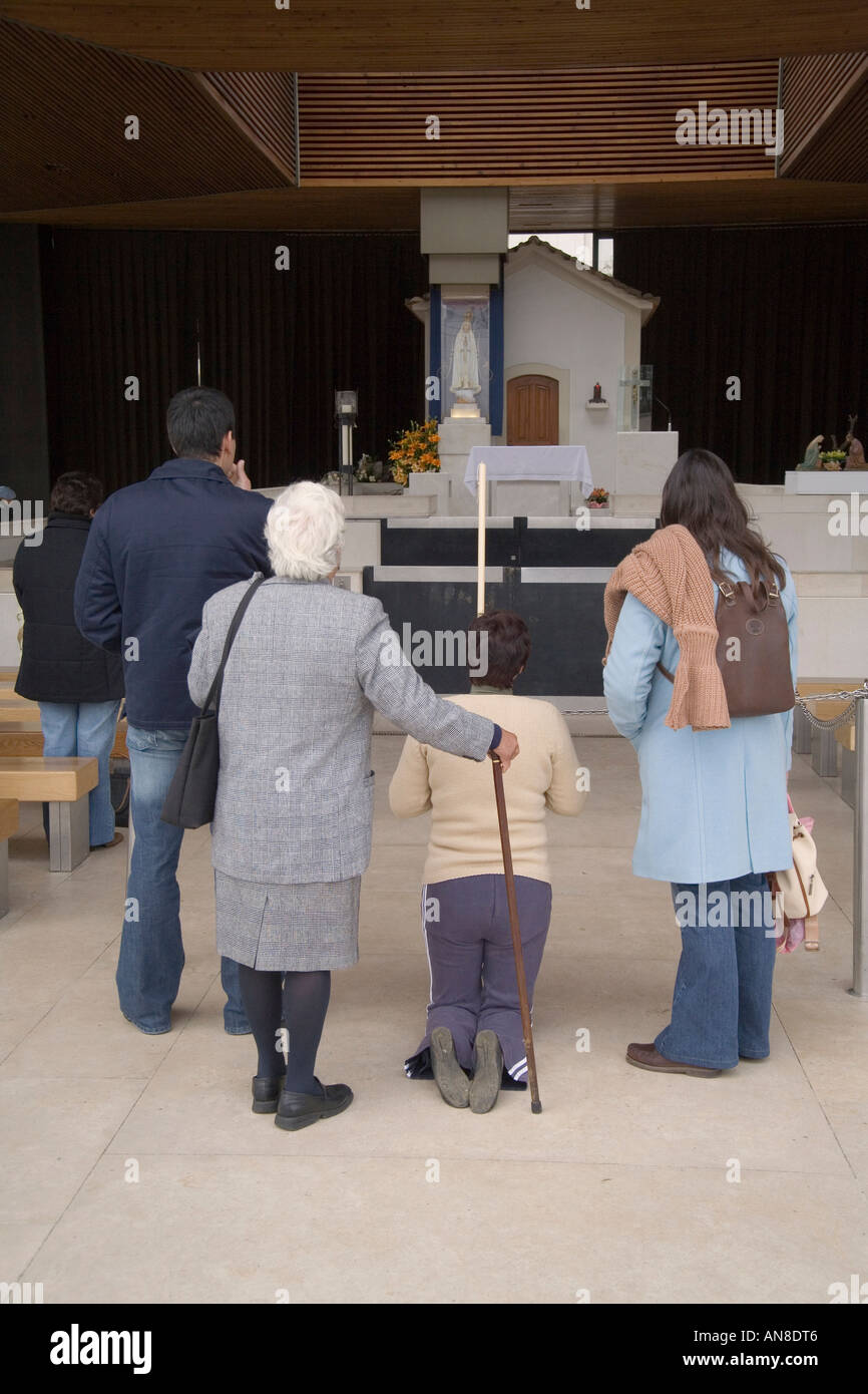 FATIMA PORTUGAL Woman religious pilgrim at this world famous pilgrimage ...