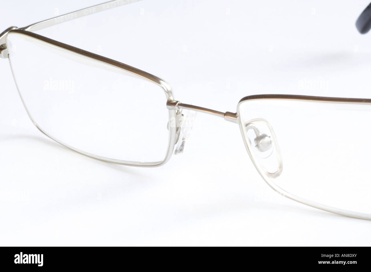A pair of spectacles on a white background Stock Photo - Alamy