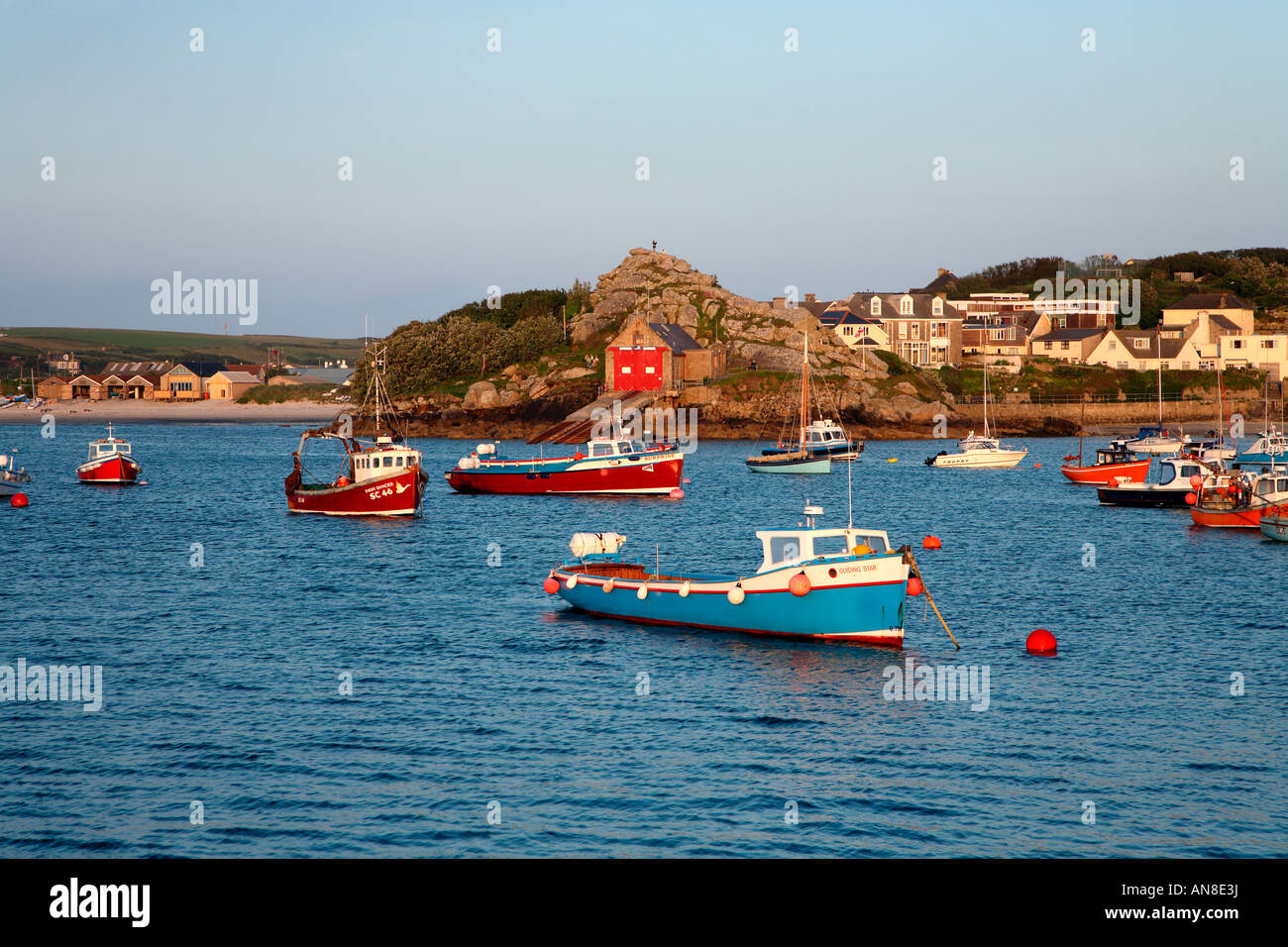 St. Mary's harbour boats, Isles of Scilly, UK Stock Photo - Alamy