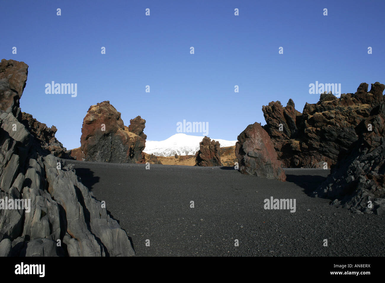 volcanic beach in Iceland Stock Photo - Alamy