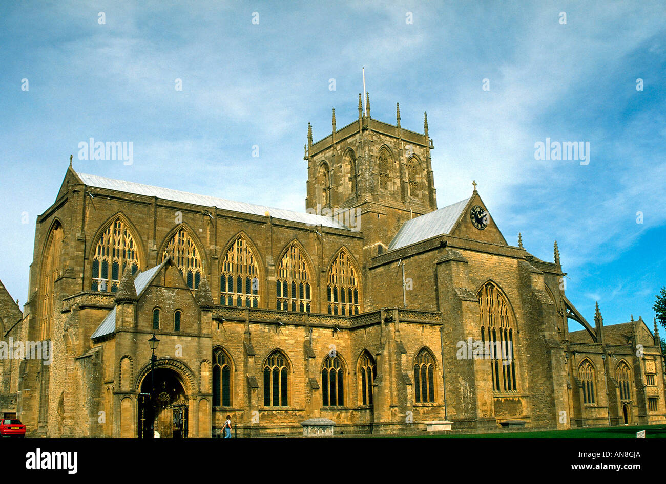 Medieval Sherborne Abbey Stock Photo - Alamy