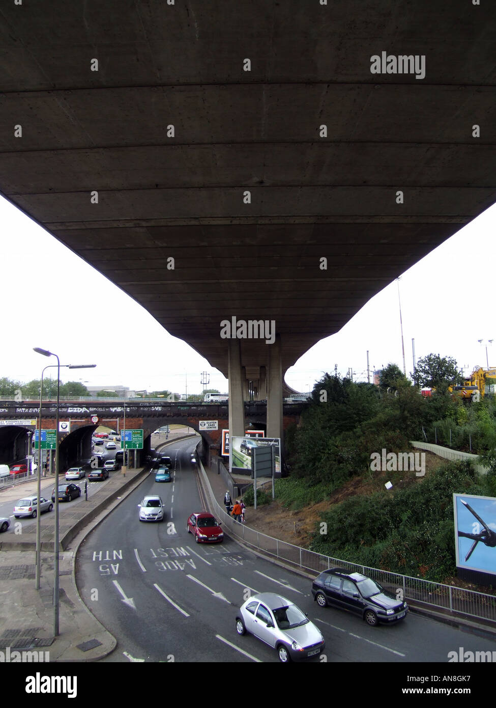 M1 Motorway fly over at the brent cross junction with the A406 Stock ...