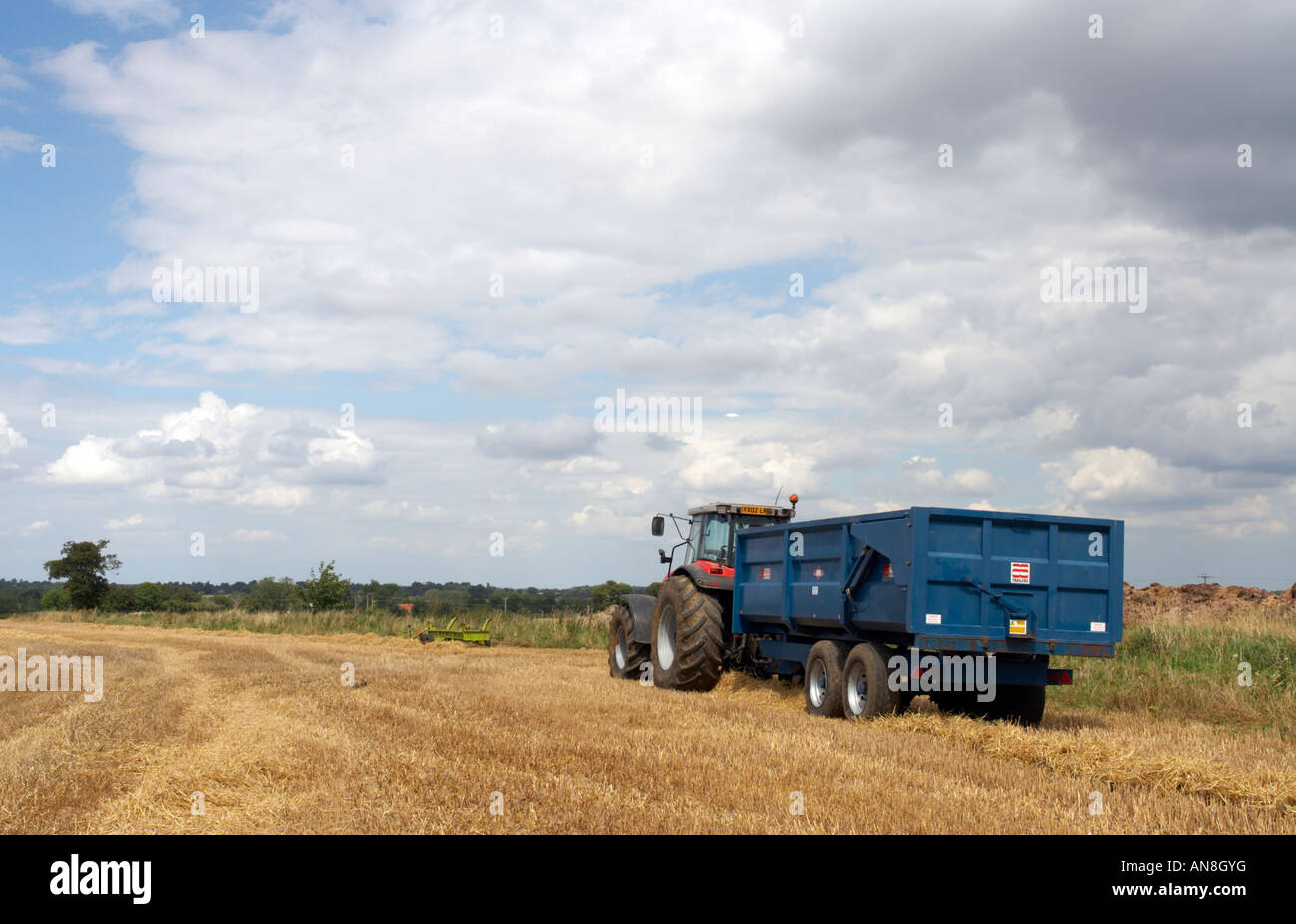 Tractor and trailer Stock Photo - Alamy