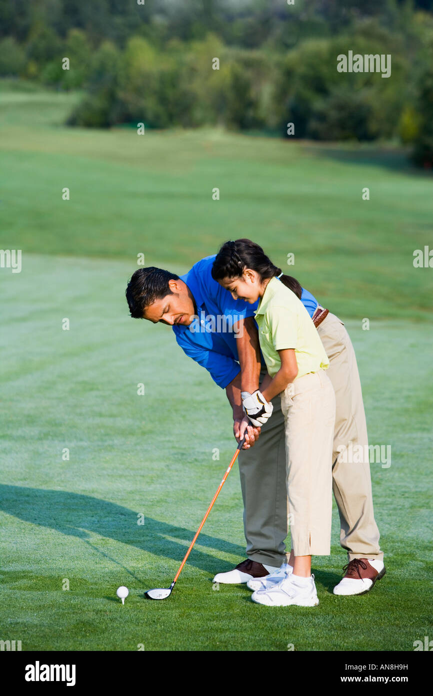 Father and daughter golf hi-res stock photography and images - Alamy
