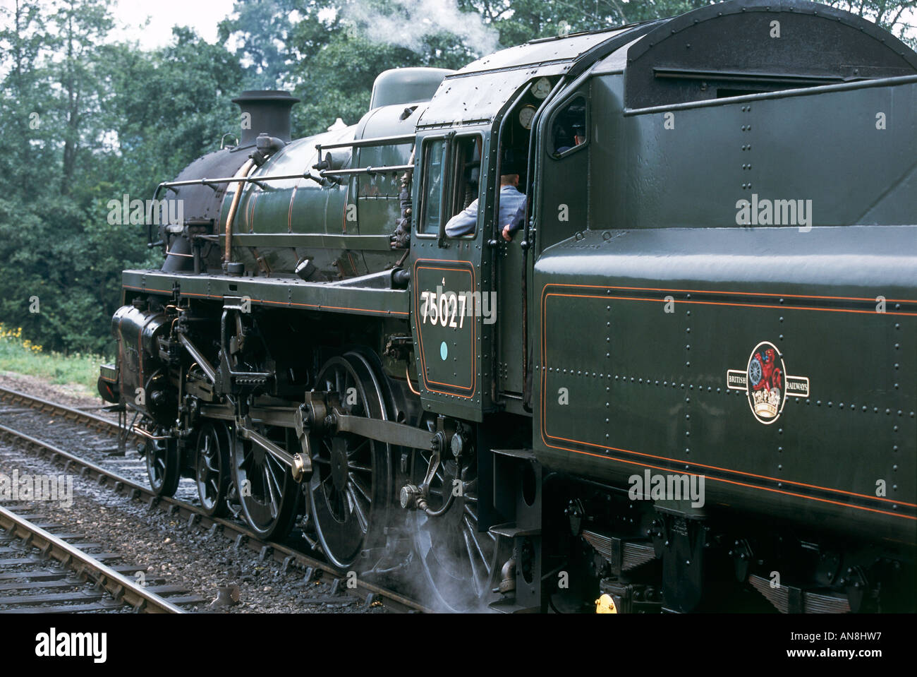 The Bluebell Railway line Stock Photo - Alamy