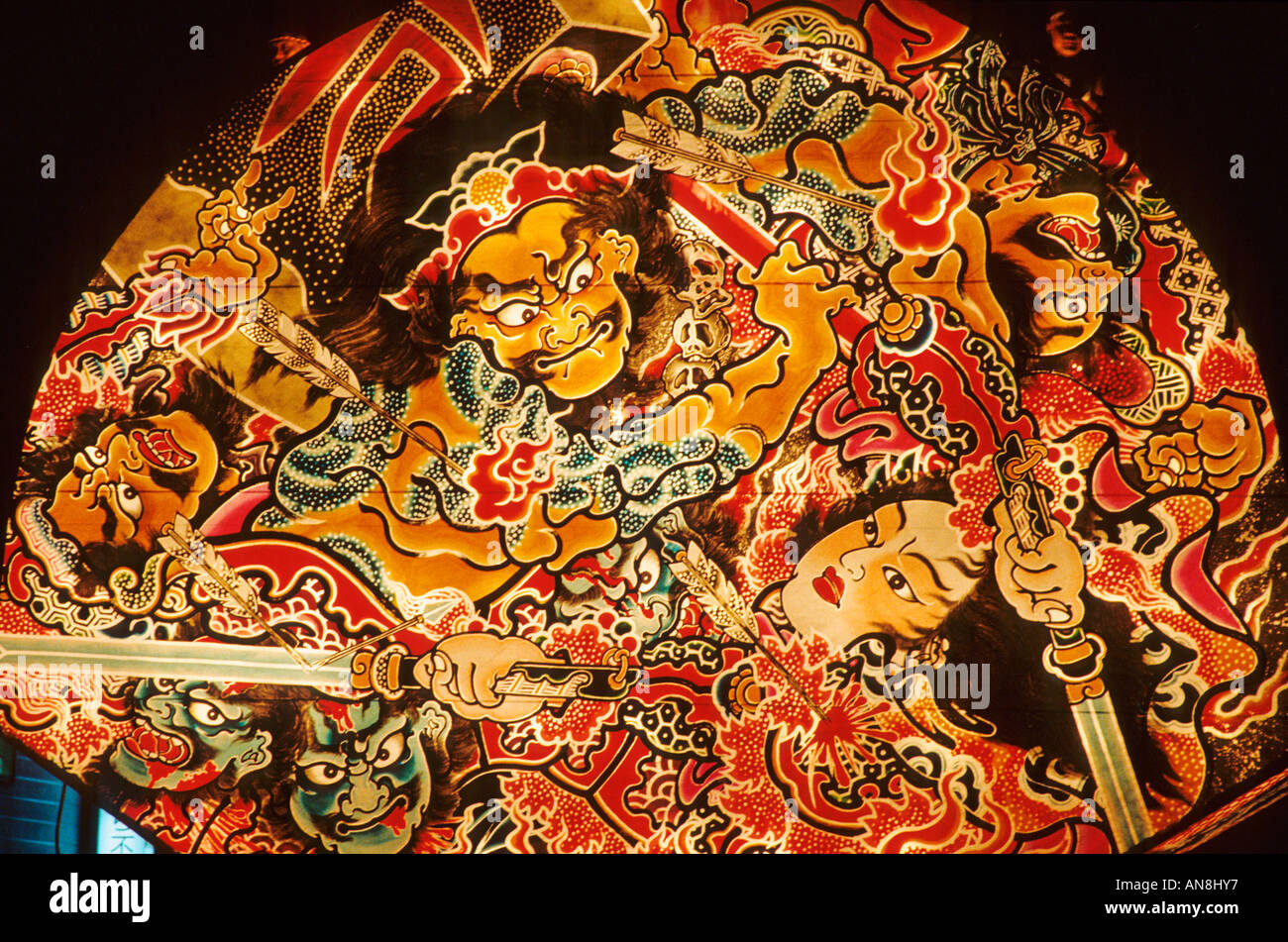 The Neputa-floats of Neputa Matsuri Festival in Hirosaki Aomori Japan ...