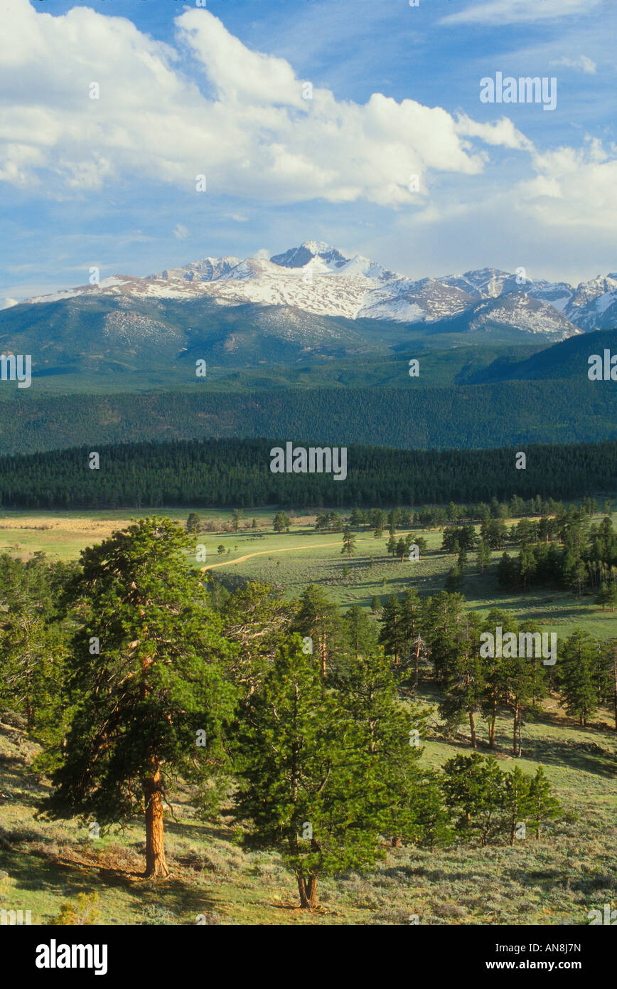 Longs Peak seen from Rocky Mountain National Park, Estes Park, Colorado ...
