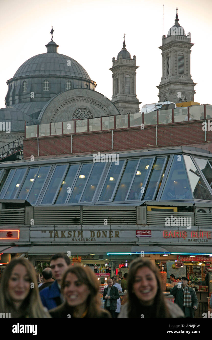 The Greek Orthodox church Hagia Triada on Taksim Square, Istanbul ...