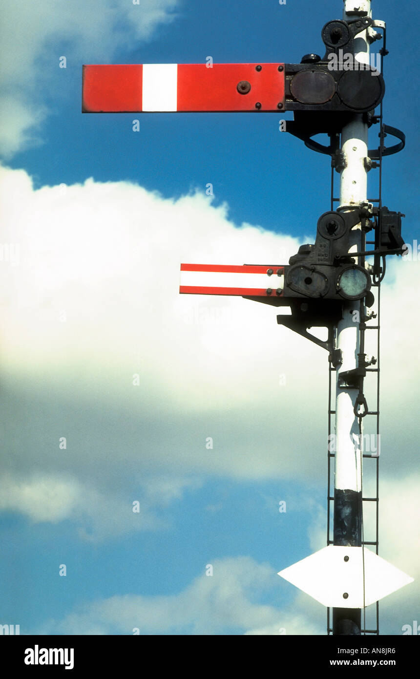 A signal on the Great Central Railway Stock Photo - Alamy
