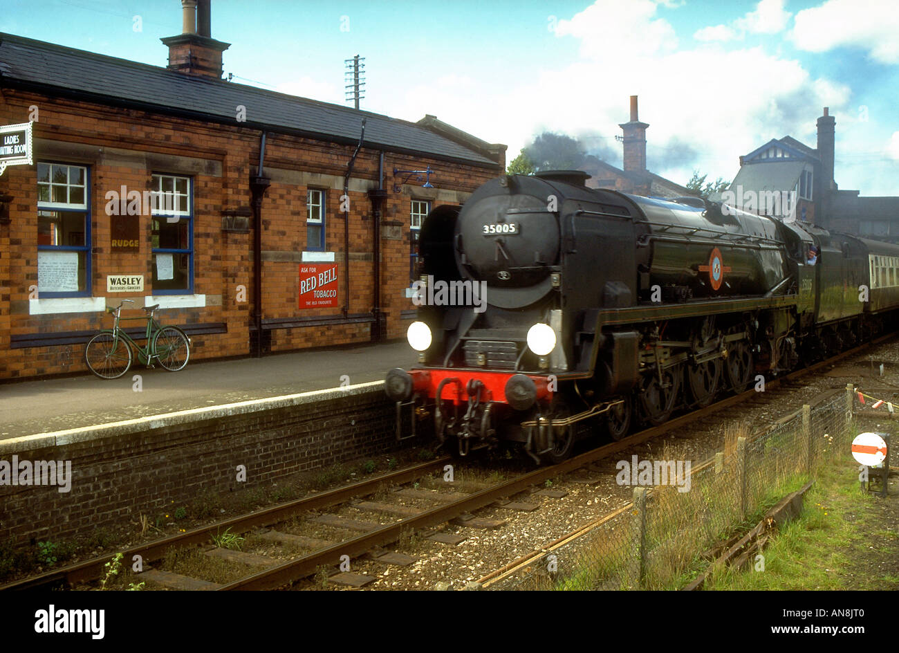 The Canadian Pacific a 1941 steam locomotive standing at Quorn station ...