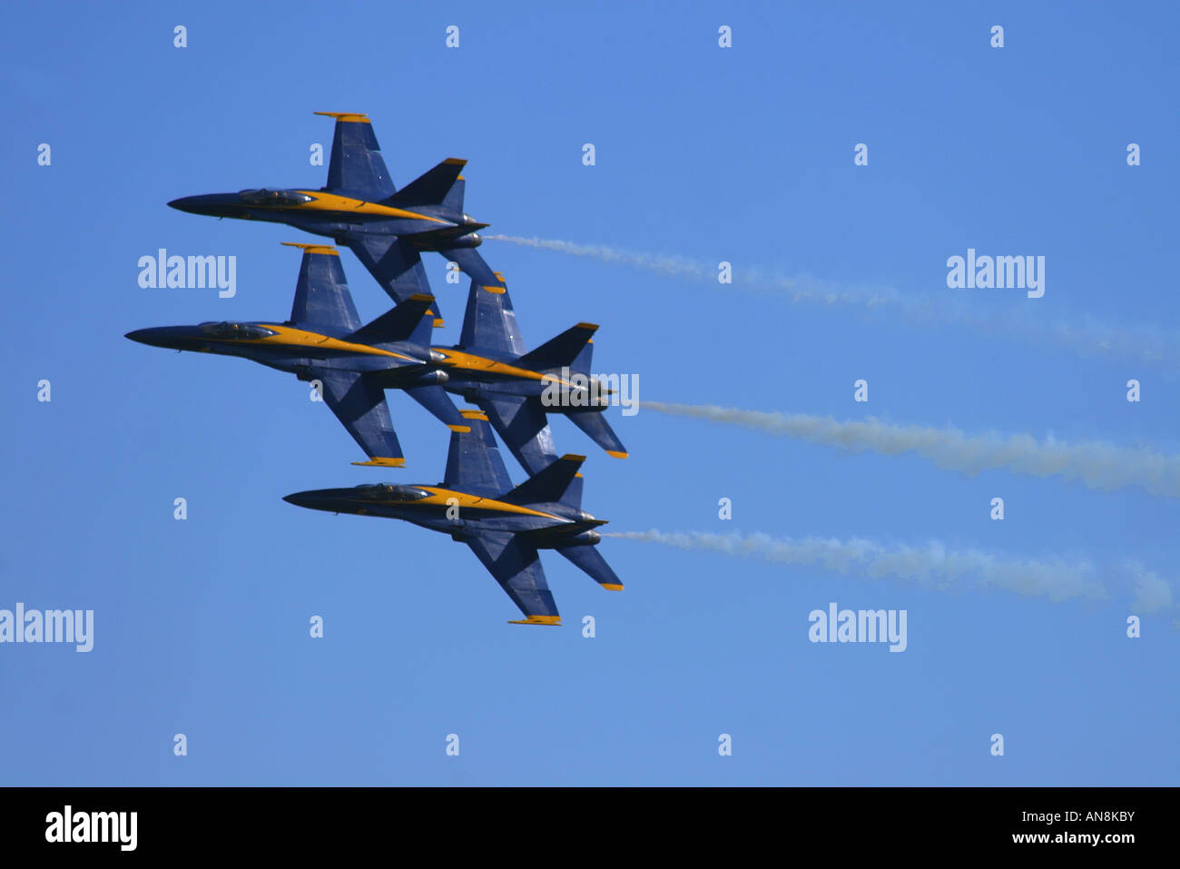 Blue Angels flying in formation Stock Photo - Alamy
