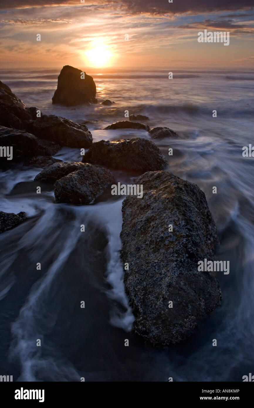 Ruby beach sunset Olympic national park Stock Photo - Alamy