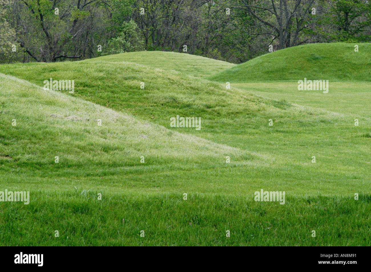 Native American burial mounds Hopewell Ohio Stock Photo - Alamy