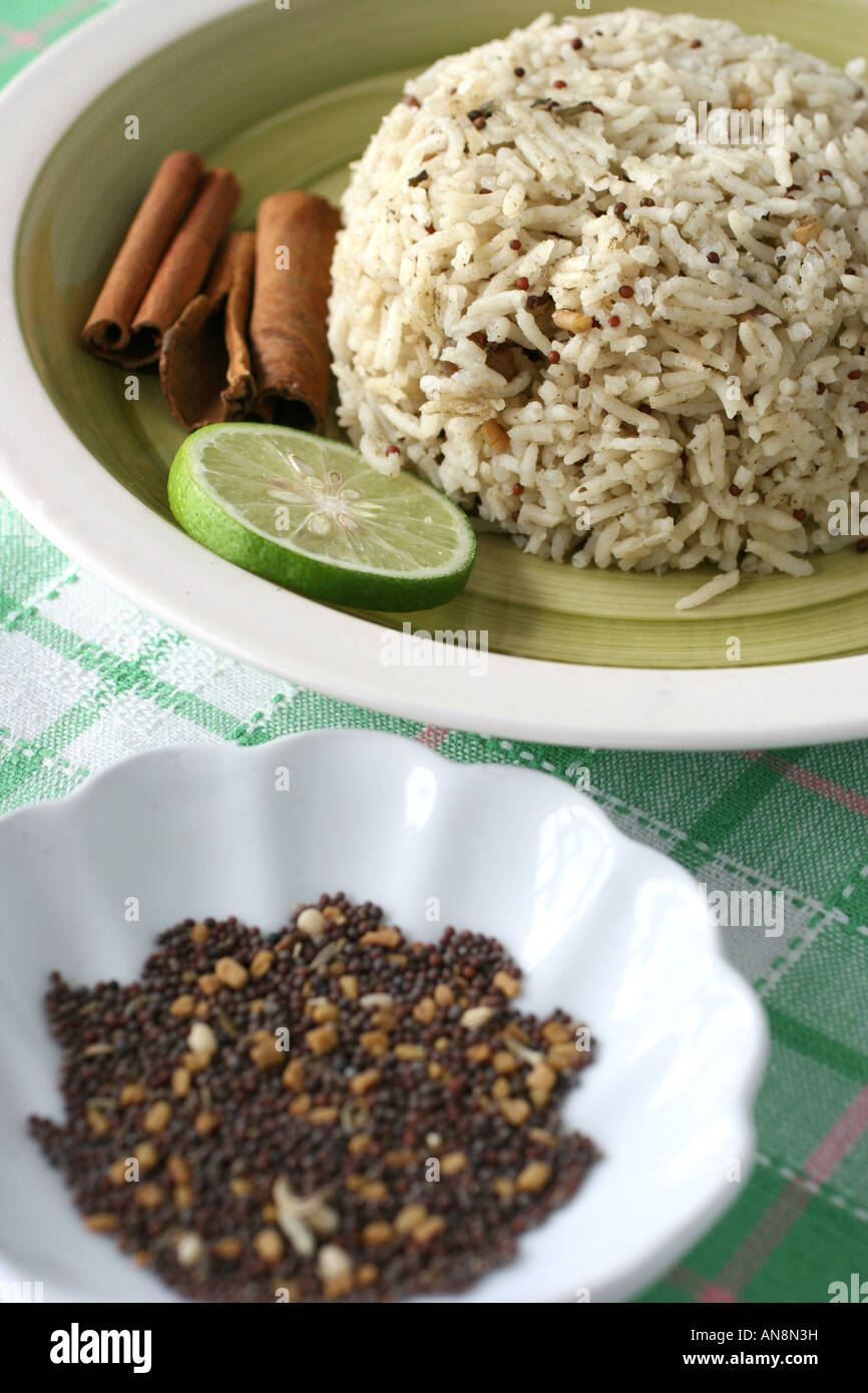 Asian spiced rice Stock Photo - Alamy