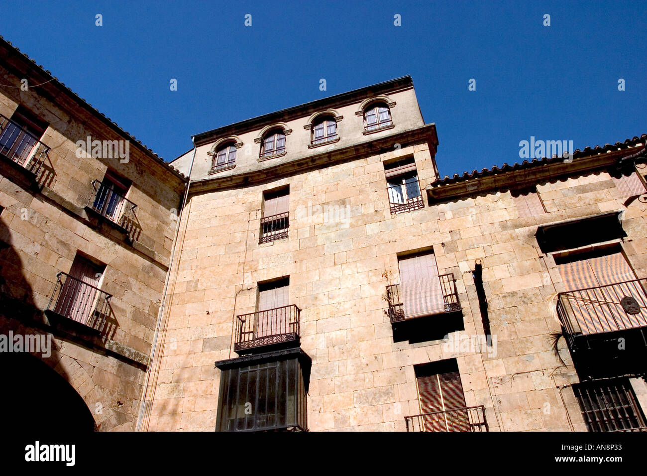 Ornate facade of the attractive church at Santiago de Campostella ...