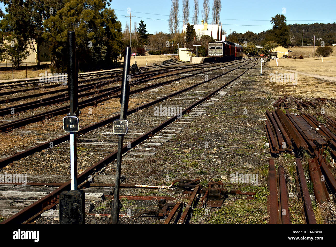 old railway line Stock Photo - Alamy