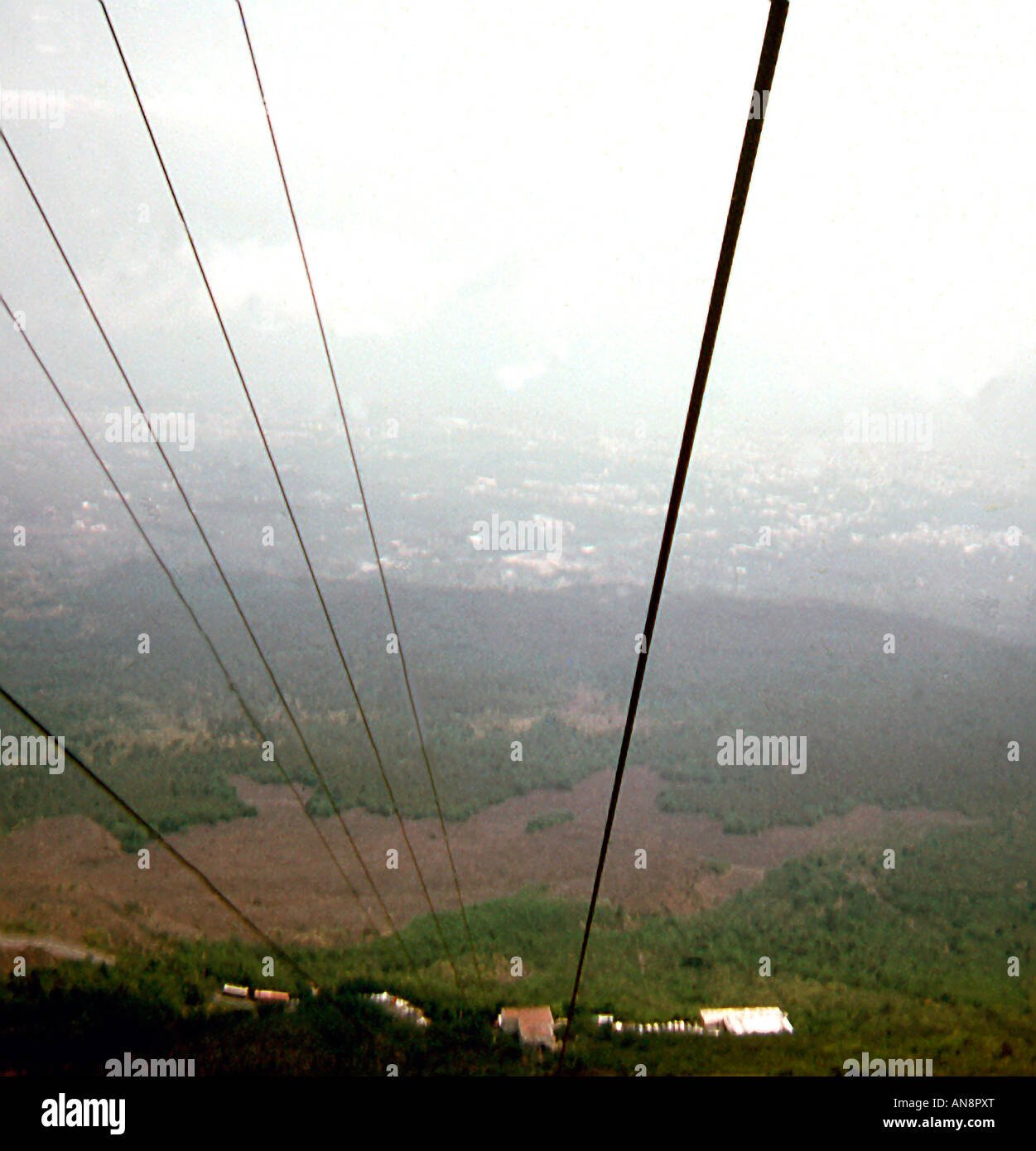 View of Mt. Vesuvius, Italy, from cable car Stock Photo - Alamy