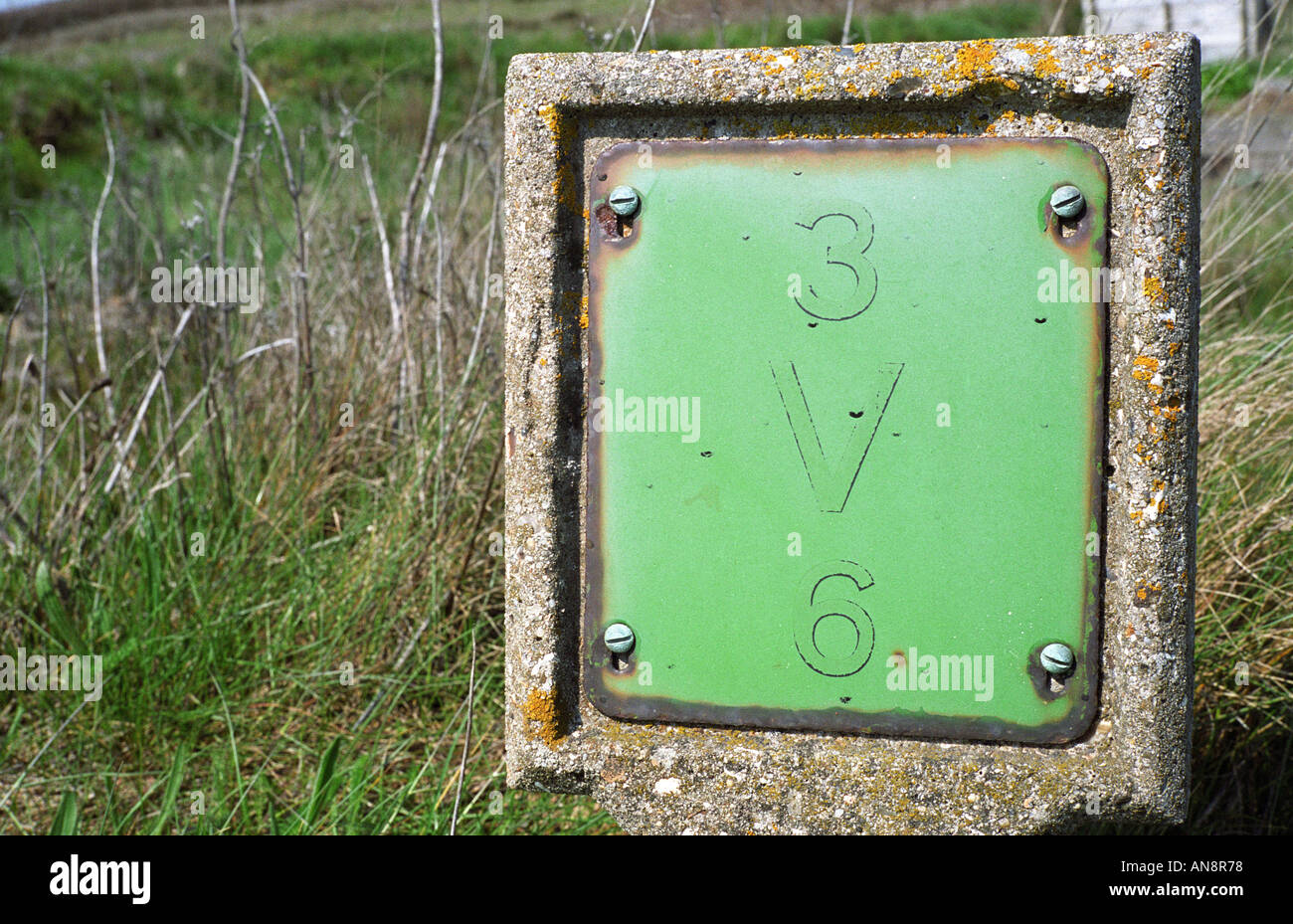 electrical sign enamel Stock Photo - Alamy