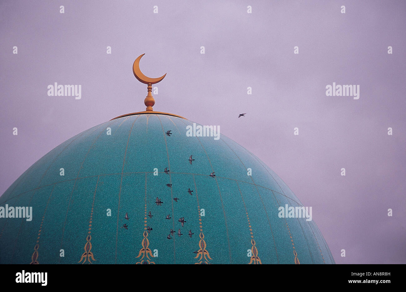 Dome of Goktepe Mosque , Turkmenistan Stock Photo - Alamy
