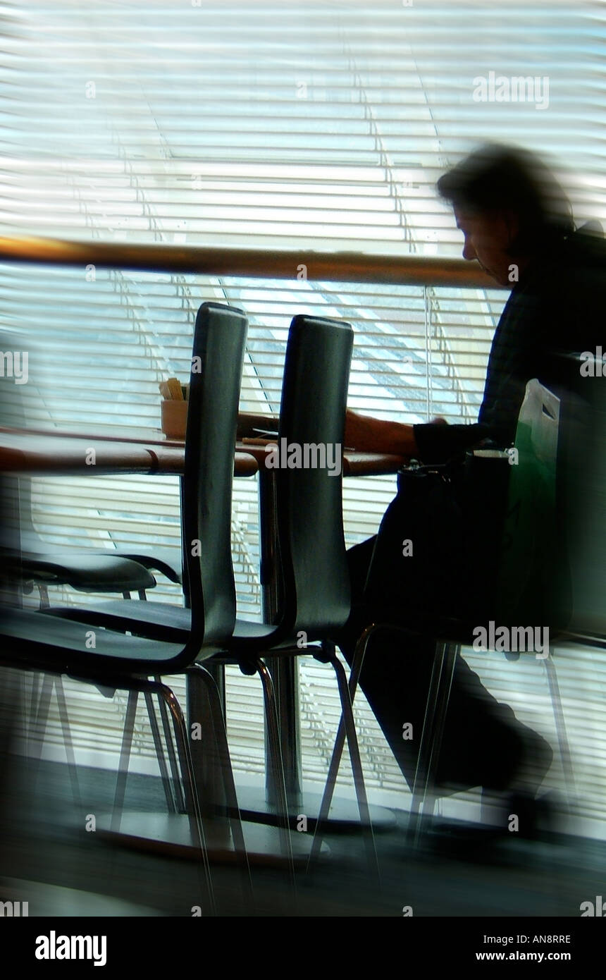 Single person silhouette hi-res stock photography and images - Alamy