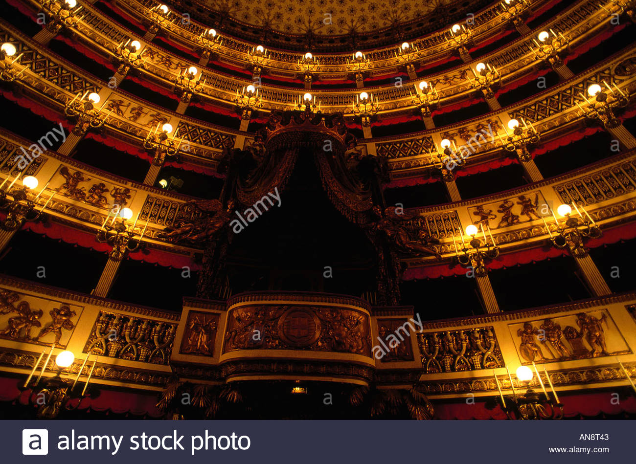 Opera Naples Italy Architecture San Stock Photos & Opera Naples Italy ...