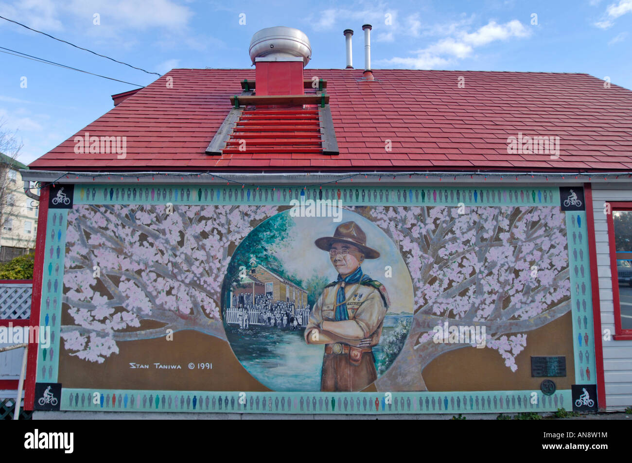 The Lone Scout Wall Mural Painted in 1991 by Stanley Hiromichi in ...