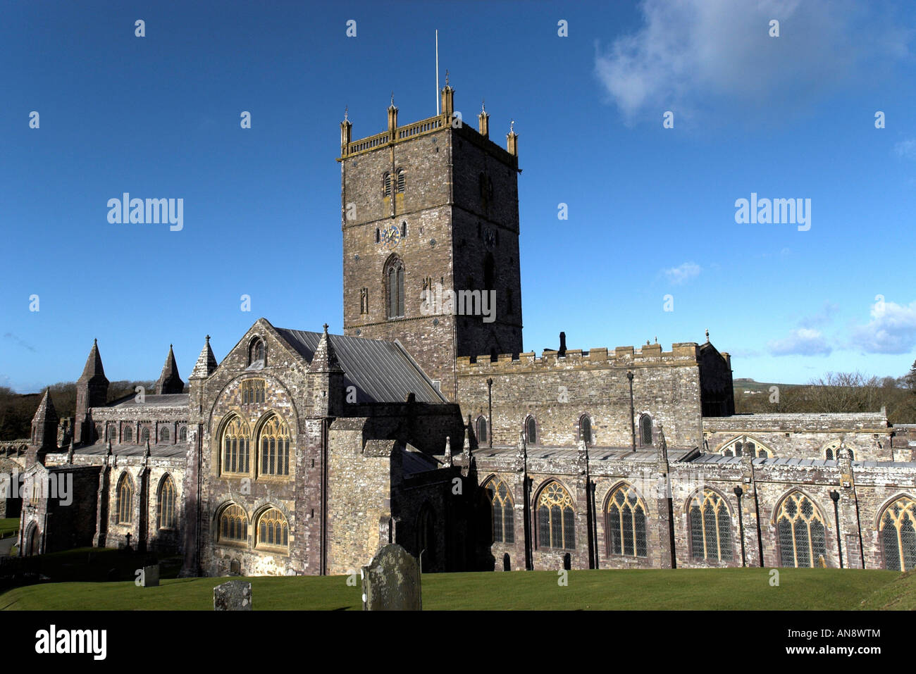 St David's Cathedral Pembrokeshire Wales Stock Photo - Alamy