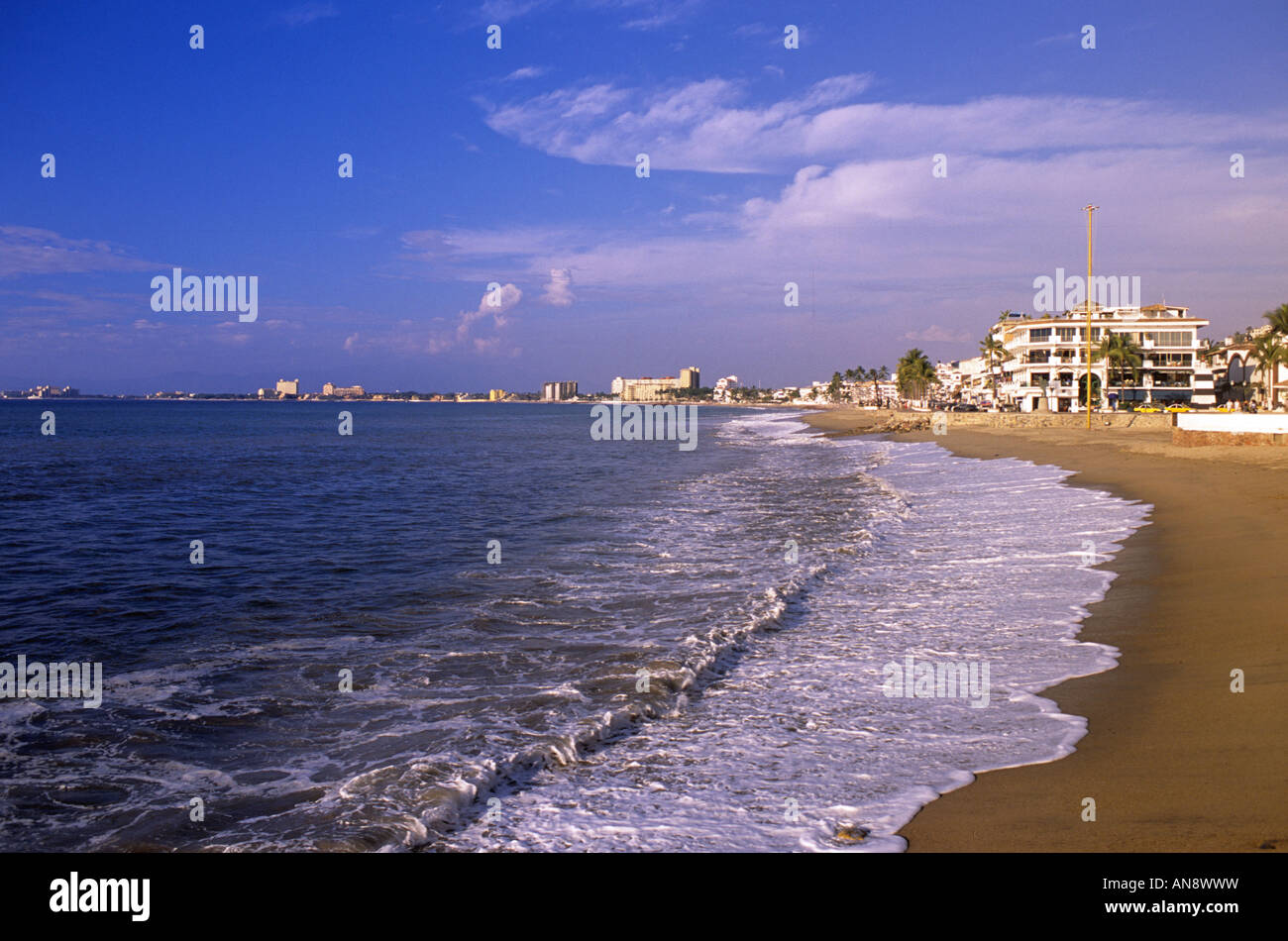 Malecon Beach Puerto Vallarta Mexico Stock Photo - Alamy