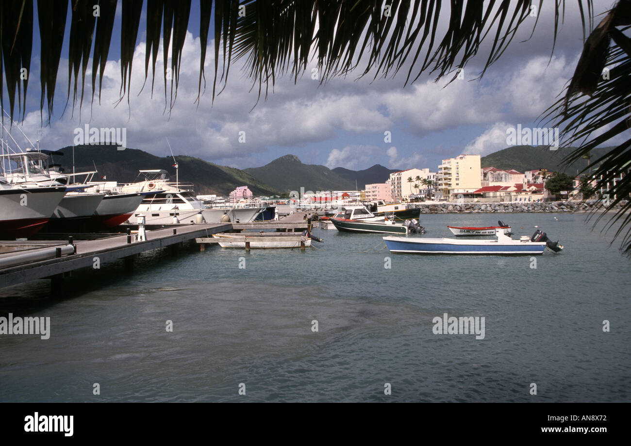 the port of Philipsburg St Maarten Island Leeward Islands Caribbean ...