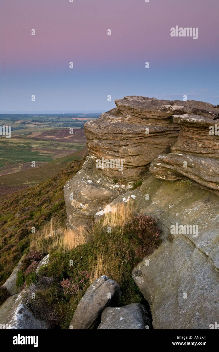 Dove Crag on the Simonside Hills near Rothbury in Northumberland ...