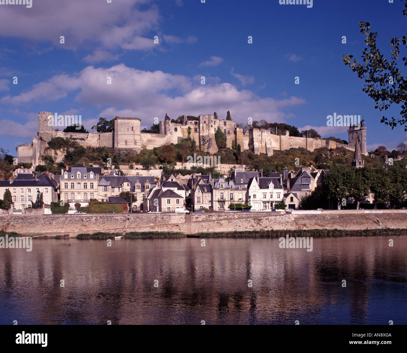 Chateau de Chinon, Chinon, Loire Valley, France Stock Photo - Alamy