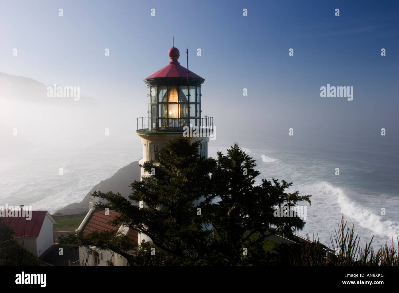 Heceta Head lighthouse Stock Photo - Alamy