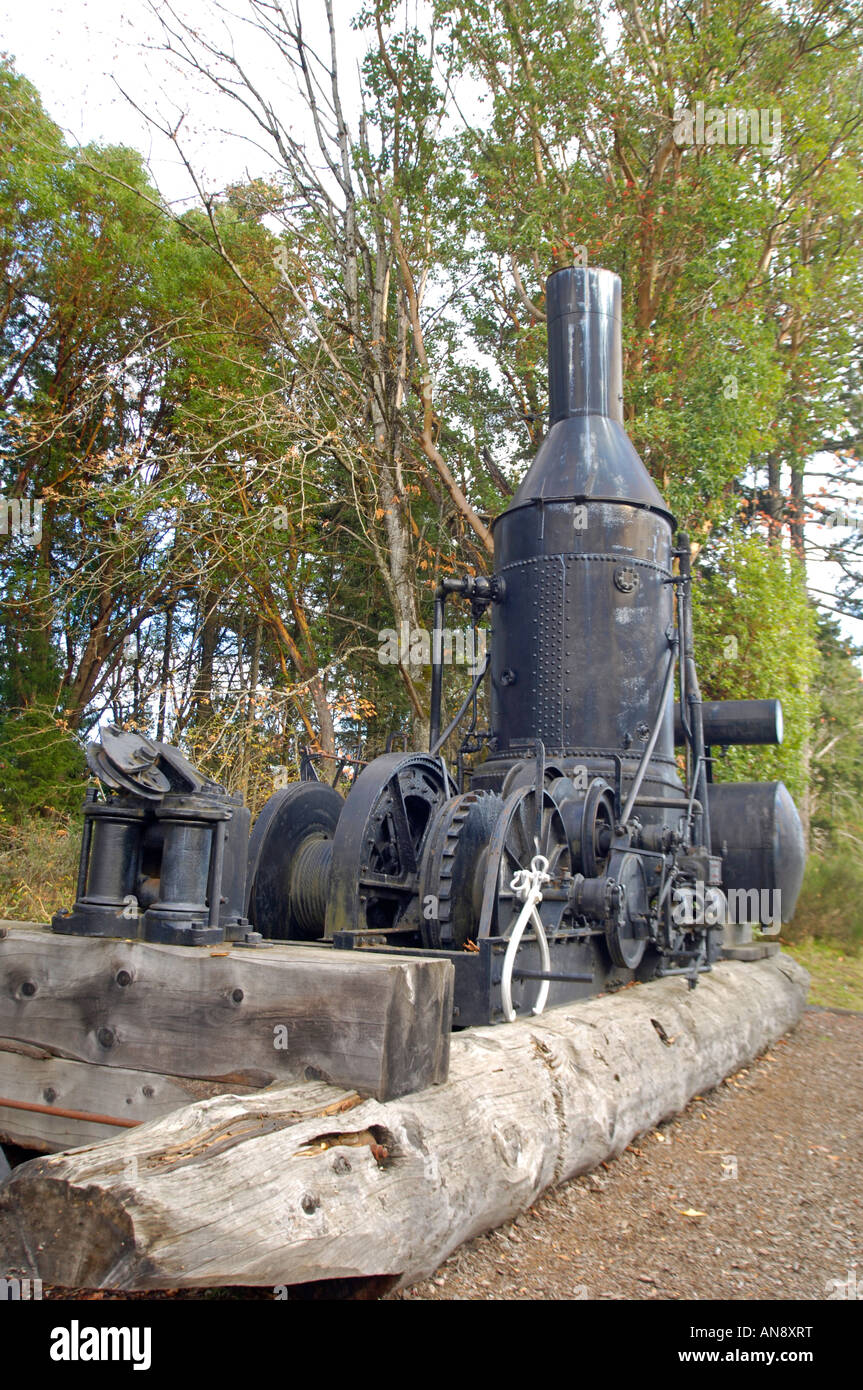 Steam Donkey Power Engine Stock Photo - Alamy