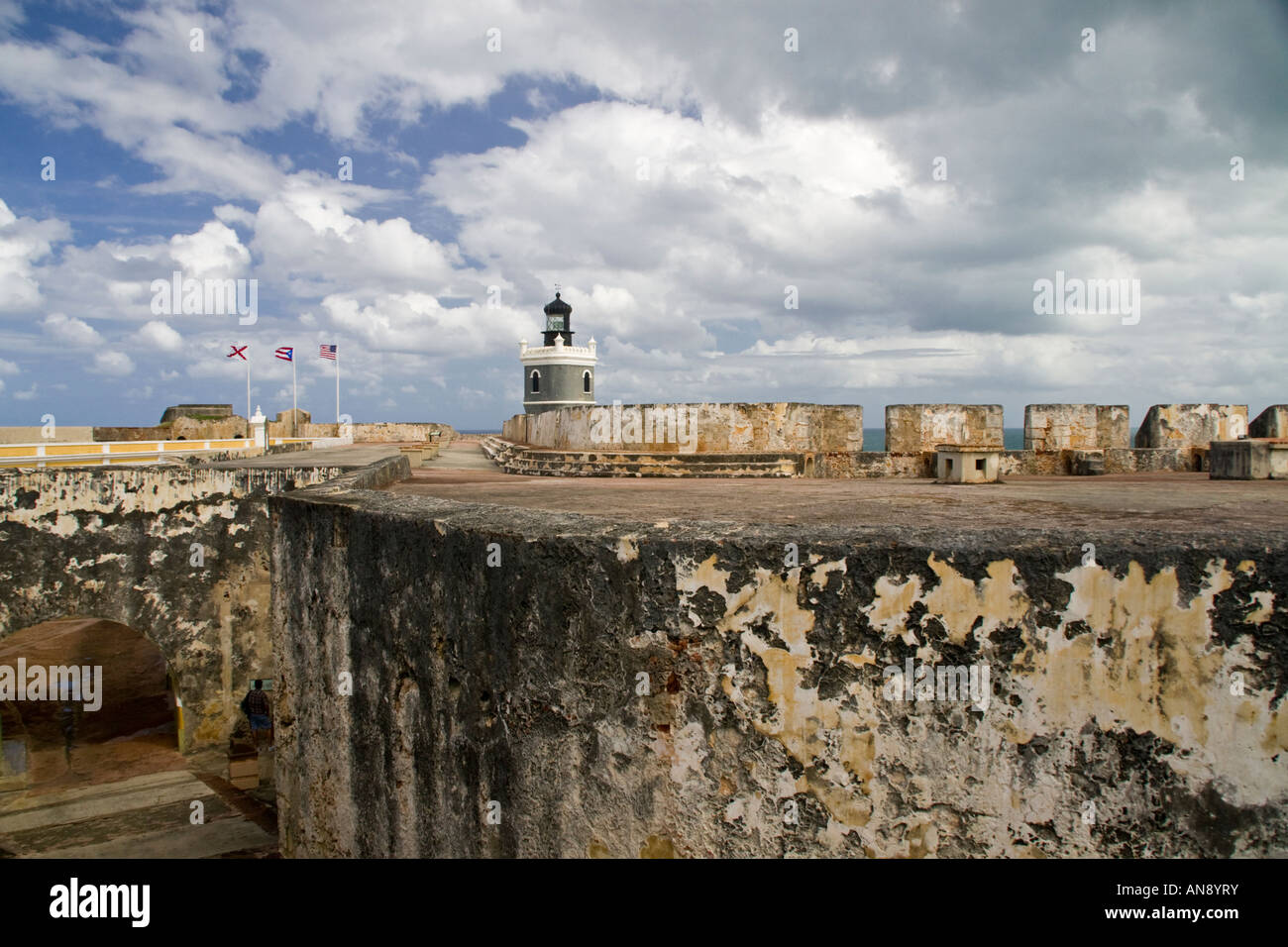 Lighthouse at Castillo San Felipe del Morro Old San Juan Puerto Rico ...