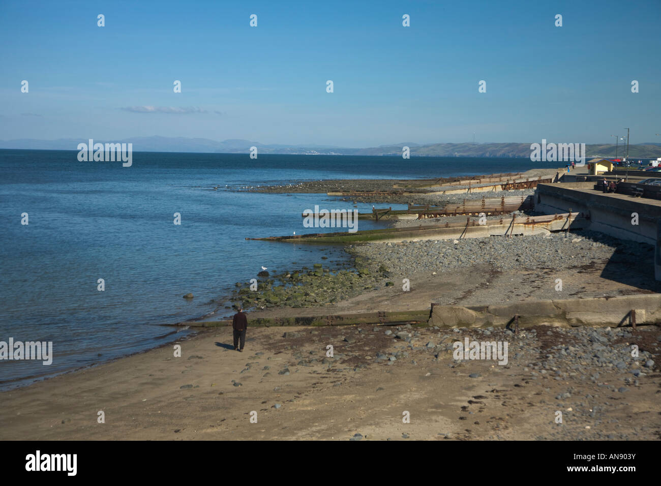 Aberaeron Ceredigion Cardiganshire Wales beach Stock Photo - Alamy