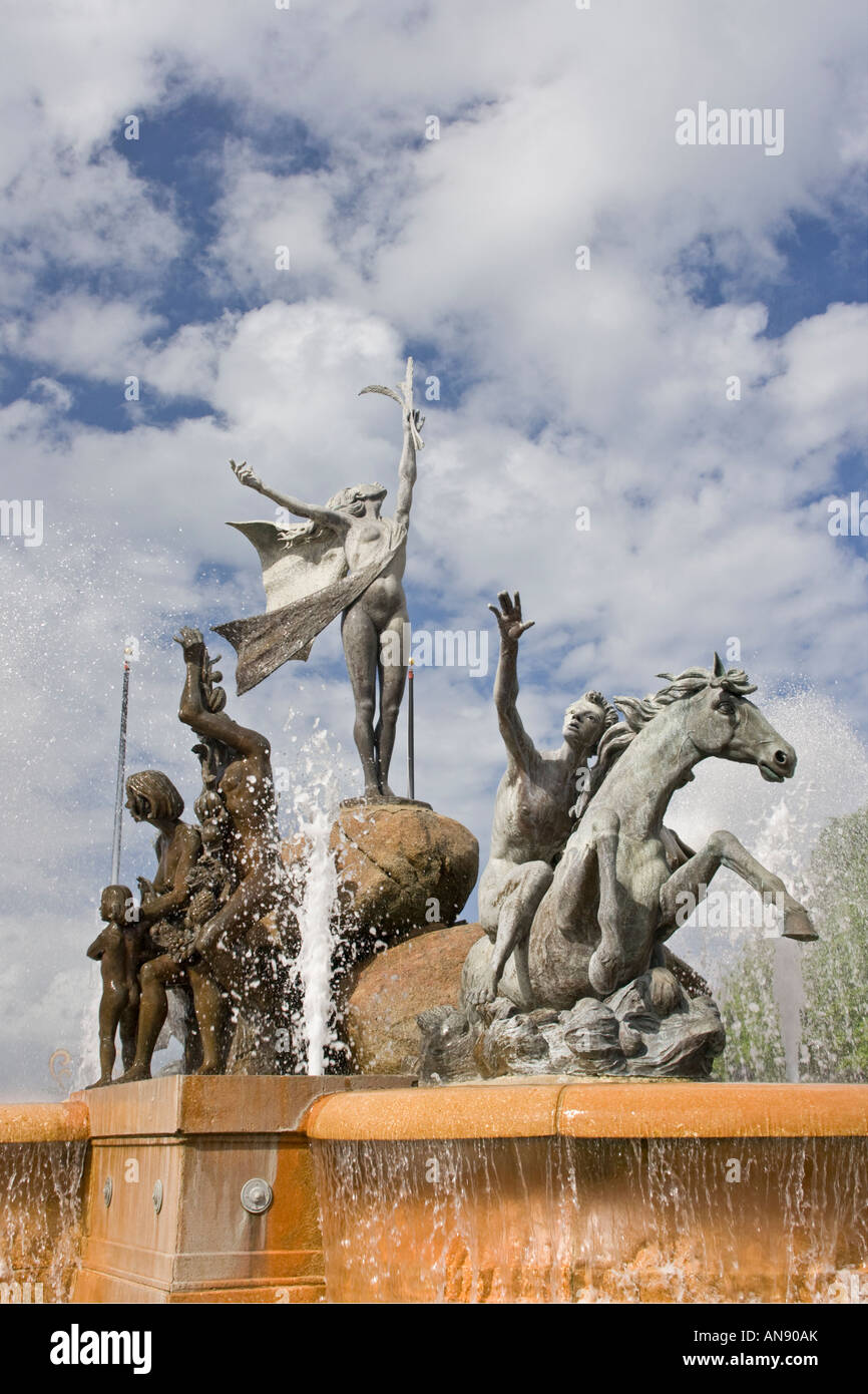 Raices Roots Fountain and Statues Old San Juan Puerto Rico Stock Photo ...