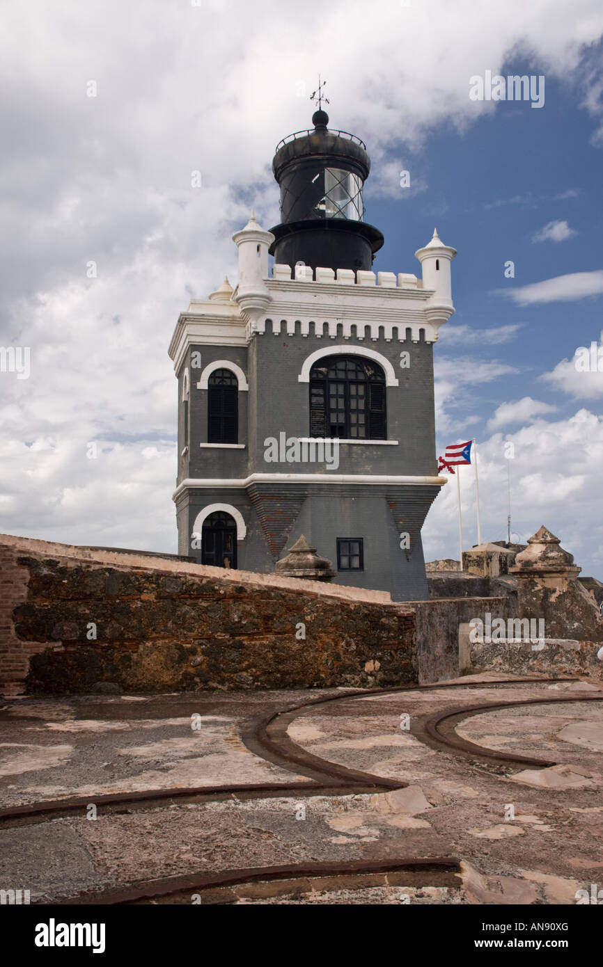 Lighthouse at Castillo San Felipe del Morro Old San Juan Puerto Rico ...