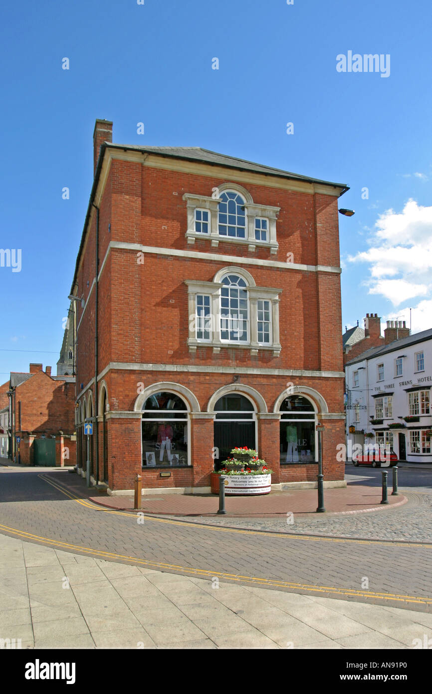 The Old Town Hall Market Harborough Stock Photo - Alamy